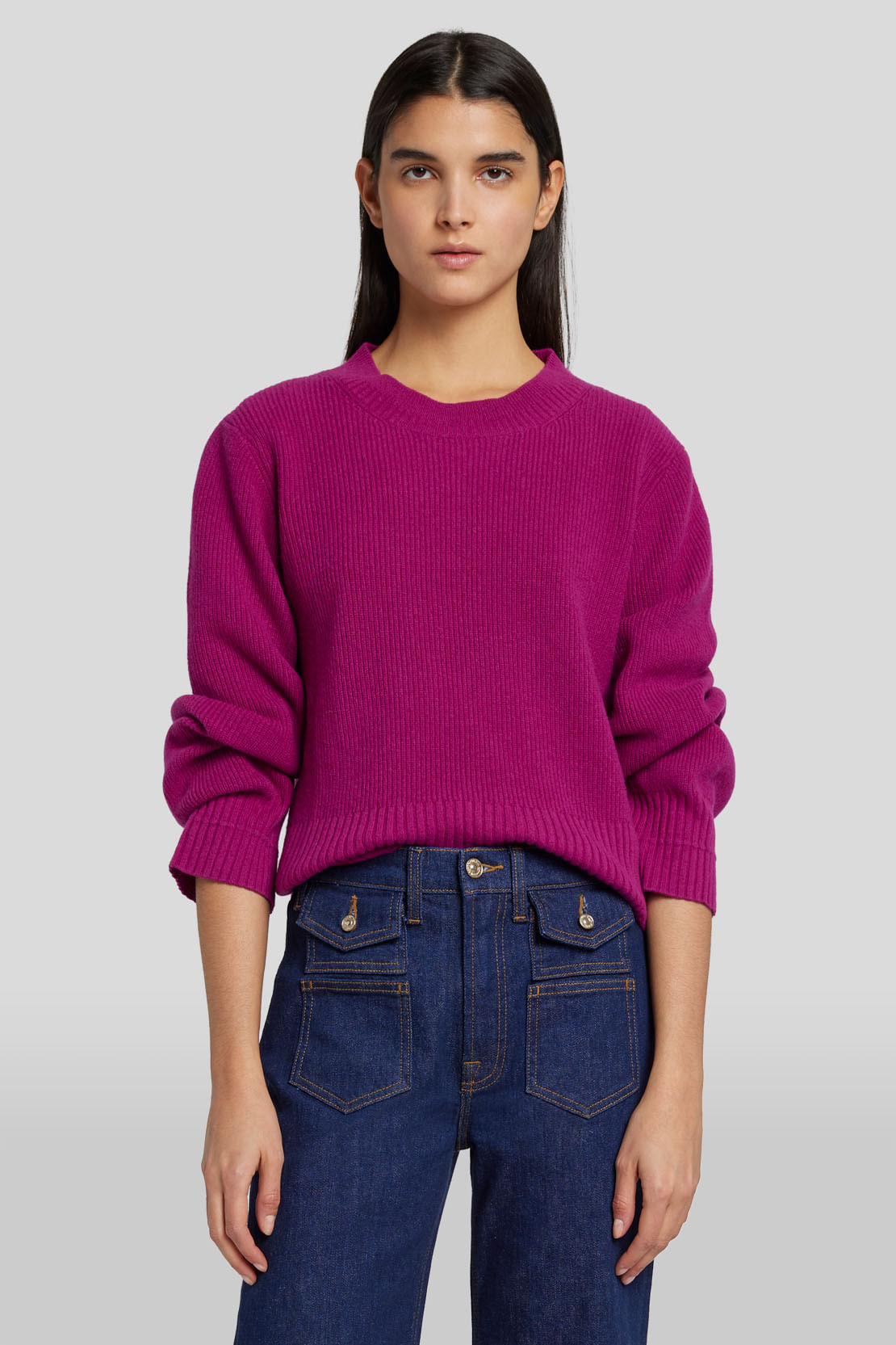 COZY SWEATER CASHMERE RASPBERRY